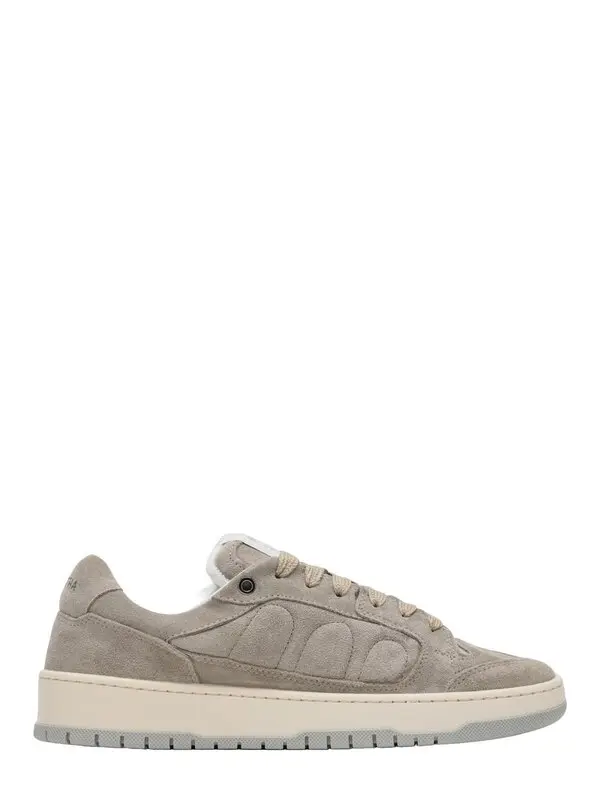 SANTHA Suede Lace-up Sneakers - Grey