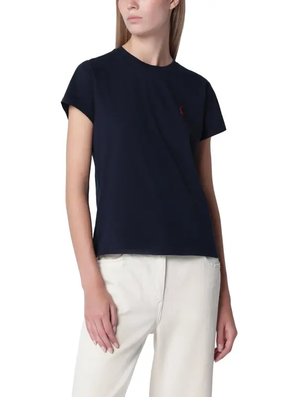 Polo Ralph Lauren Navy Cotton T-shirt - Blue