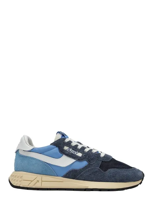 AUTRY Reelwind Low Sneakers In Nylon And Suede - Blue