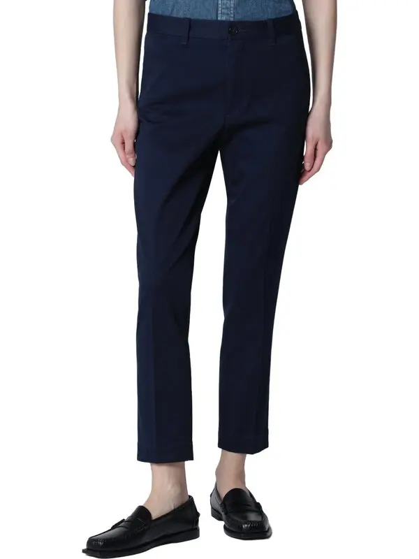 Polo Ralph Lauren Navy Cotton Trousers - Blue