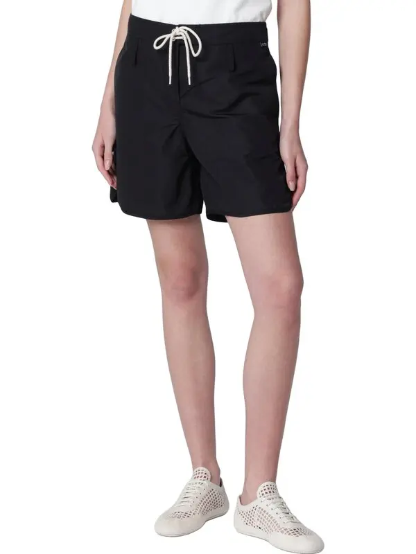 Prada Re-nylon Shorts With Drawstring Waist - Black