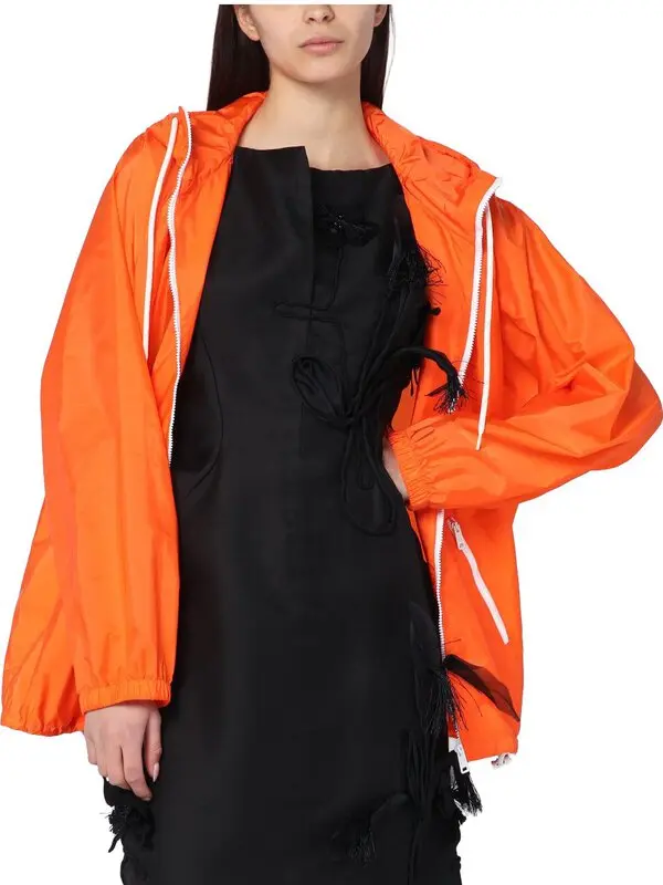 Prada Lightweight Re-nylon Raincoat - Orange