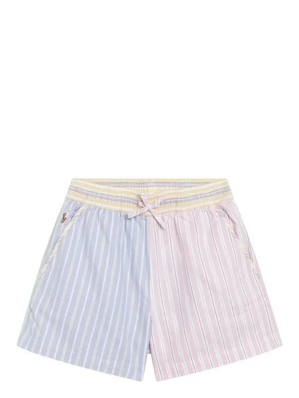 Polo Ralph Lauren Color-block Striped Cotton Shorts - Multicolor