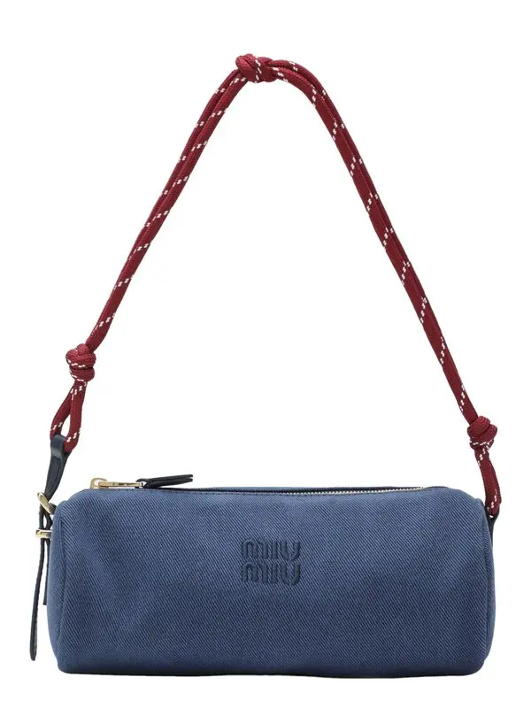 Miu Miu Cotton Gabardine Pouch - Blue