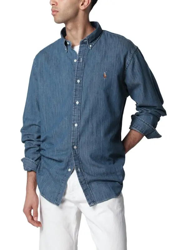 Polo Ralph Lauren Denim Custom-fit Shirt - Blue