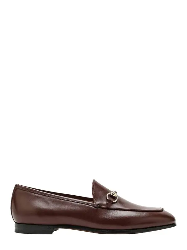 Gucci Jordaan Loafer In Leather - Brown