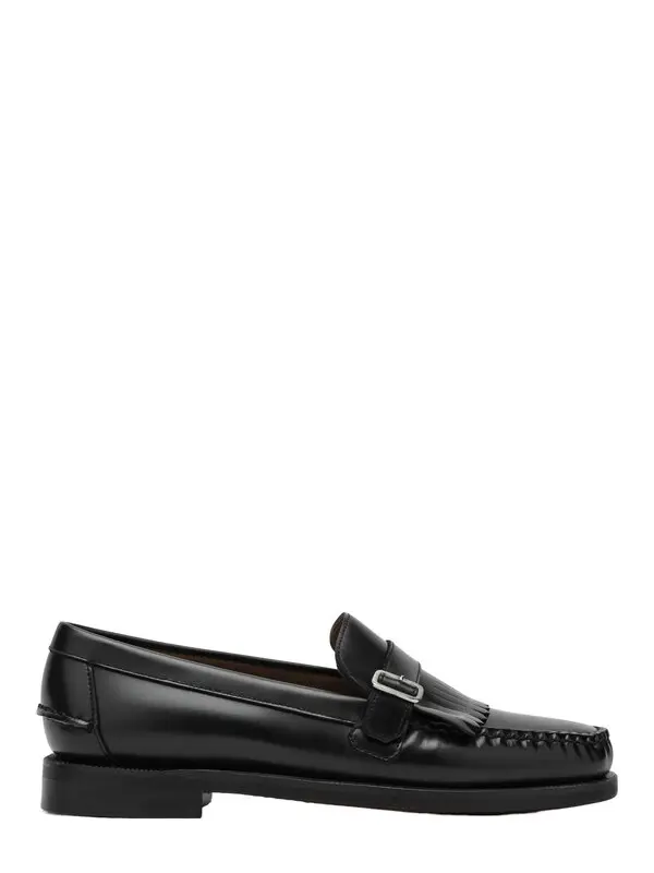 SEBAGO Brushed Leather Loafers - Black