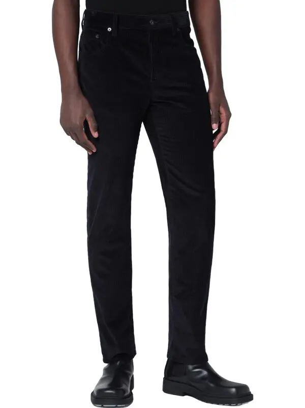 Burberry Dark Cotton Corduroy Trousers - Blue