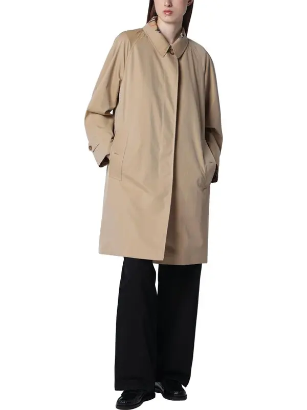 Burberry Cotton Trench Coat - Beige
