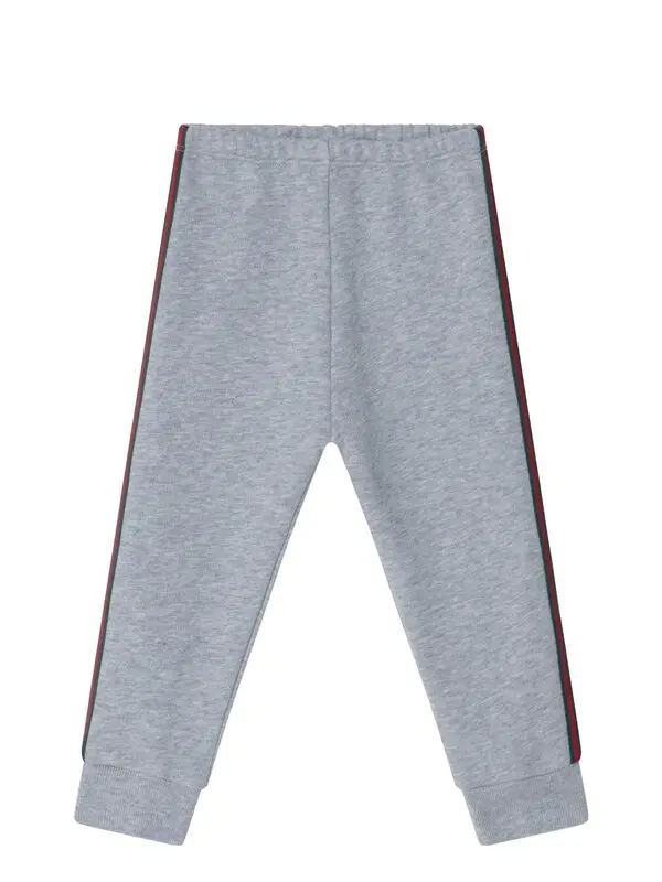 Gucci Jogging Trousers With Web Tape Detail - Grey