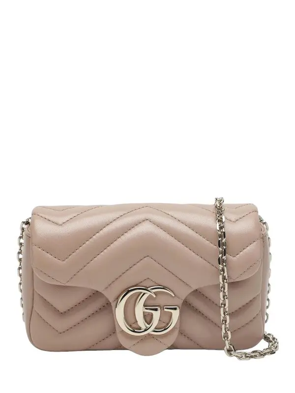 Gucci Mini Gg Marmont Shoulder Bag - Pink