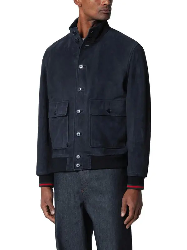Gucci Leather Jacket - Blue