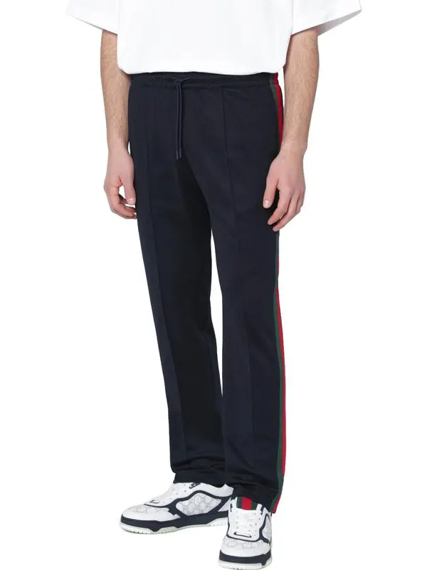 Gucci Dark Technical Jersey Track Pants - Blue