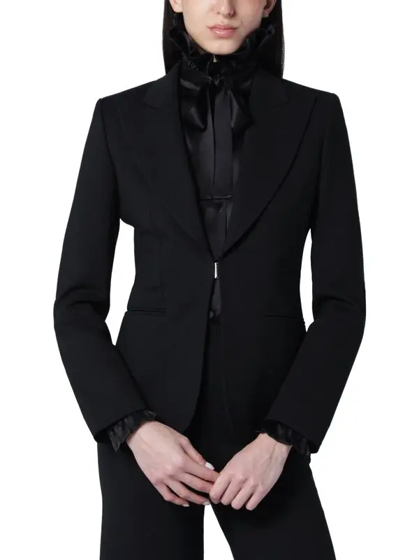 Gucci Stretch Wool Technical Jacket - Black