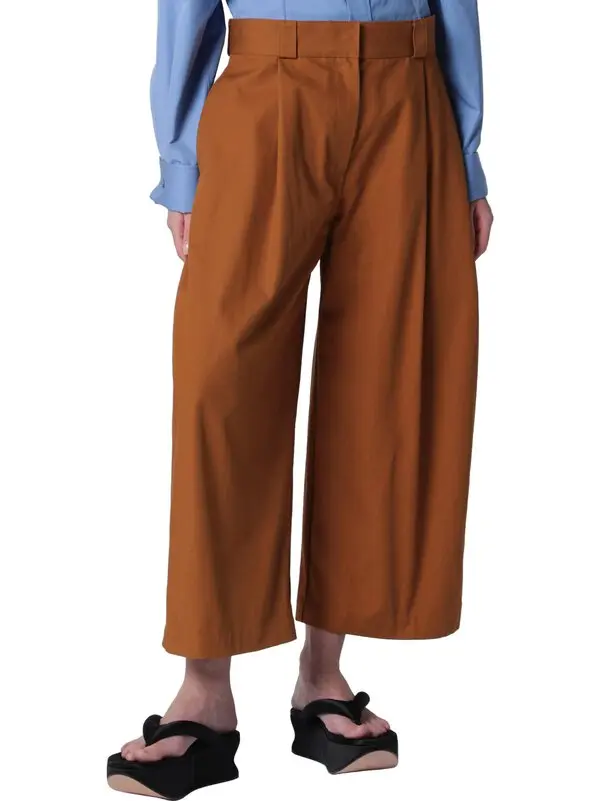 Balenciaga Wide Ankle-length Trousers - Brown