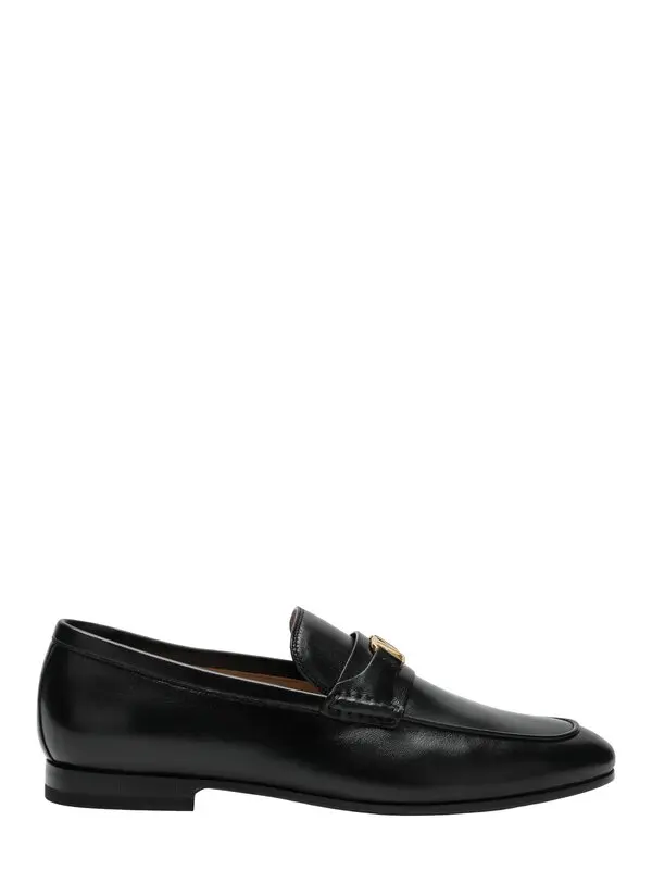 Valentino Garavani Vlogo Signature Loafers In Nappa Leather - Black