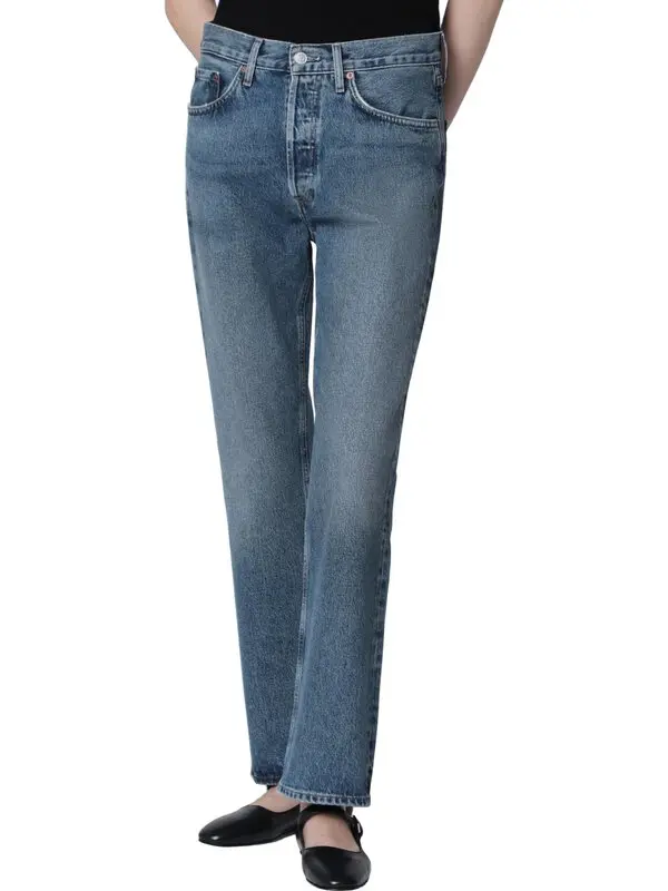 AGOLDE Lana Straight-leg Jeans In Indigo Denim - Blue