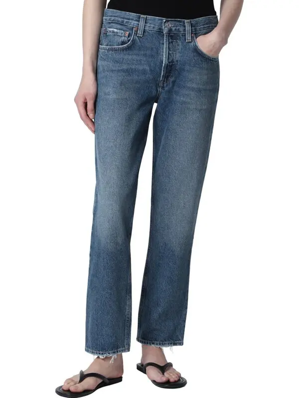 AGOLDE Romney Jeans In Medium Indigo Denim - Blue