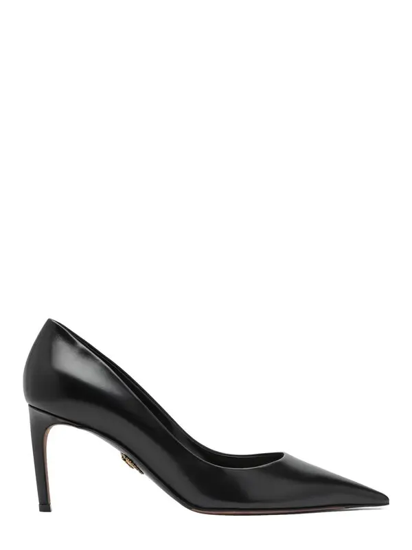 Dolce & Gabbana Calfskin Pointed Toe Stiletto Pumps - Black