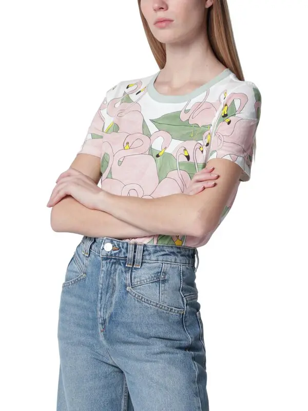 Chloé Baby-fit Crew-neck T-shirt In Organic Cotton Jersey - Multicolor