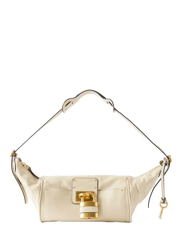 Chloé Paddington Leather Shoulder Bag - Neutrals