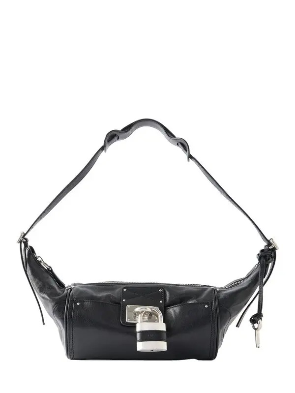 Chloé Paddington Leather Shoulder Bag - Black