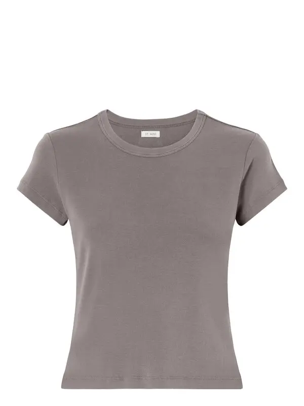 ST. AGNI Organic Cotton Baby Tee - Brown