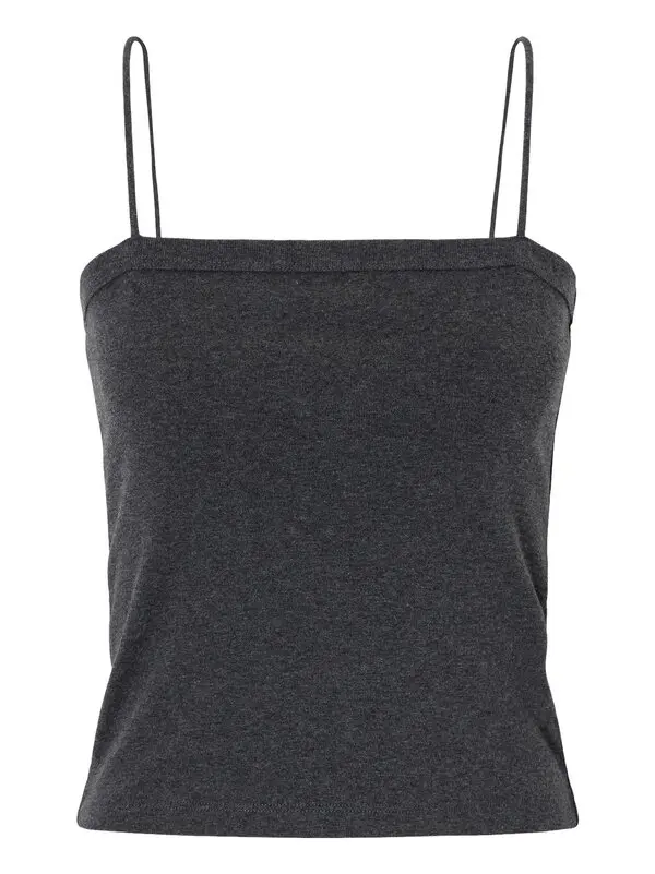 ST. AGNI Organic Cotton-jersey Tank - Gray