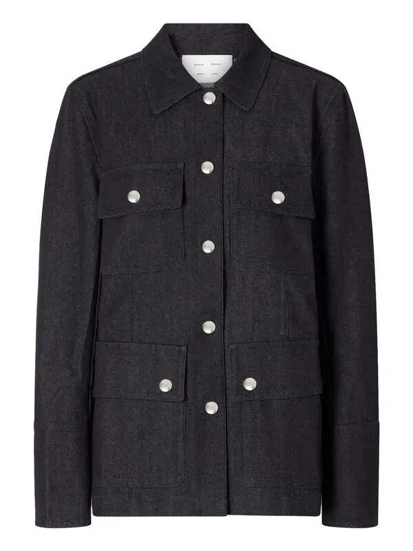 Proenza Schouler White Label Stella Denim Jacket - Blue