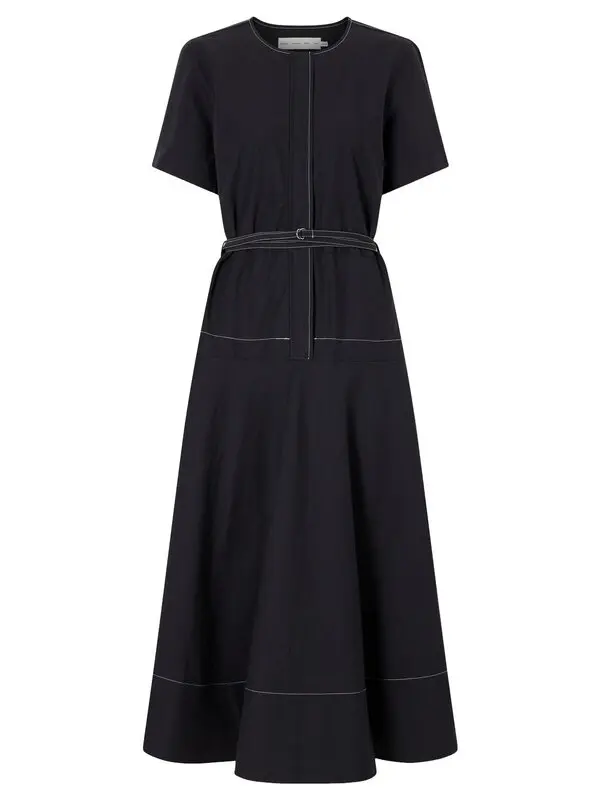 Proenza Schouler White Label Belted Maxi Dress - Black