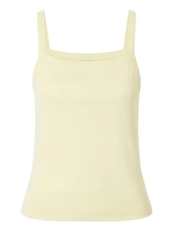 FLORE FLORE May' Organic Cotton-jersey Tank - Yellow