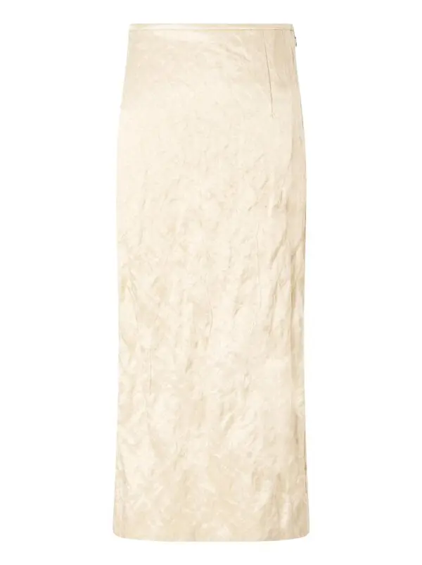 FFORME Mena Metallic Blend Midi Skirt - Neutrals