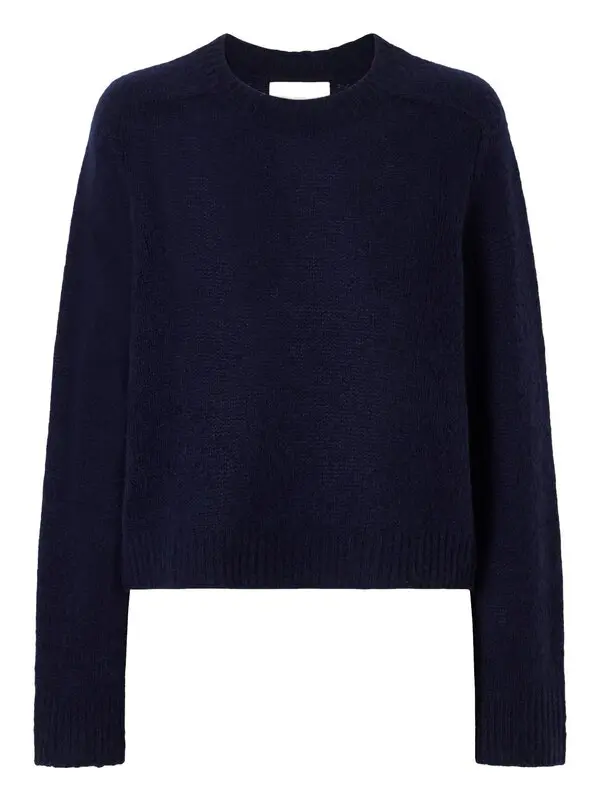 LISA YANG Solene Cashmere And Silk-blend Sweater - Blue