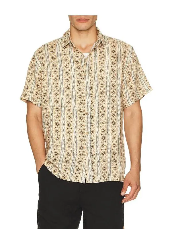CRITICAL SLIDE Highline Shirt In Brown - Putty