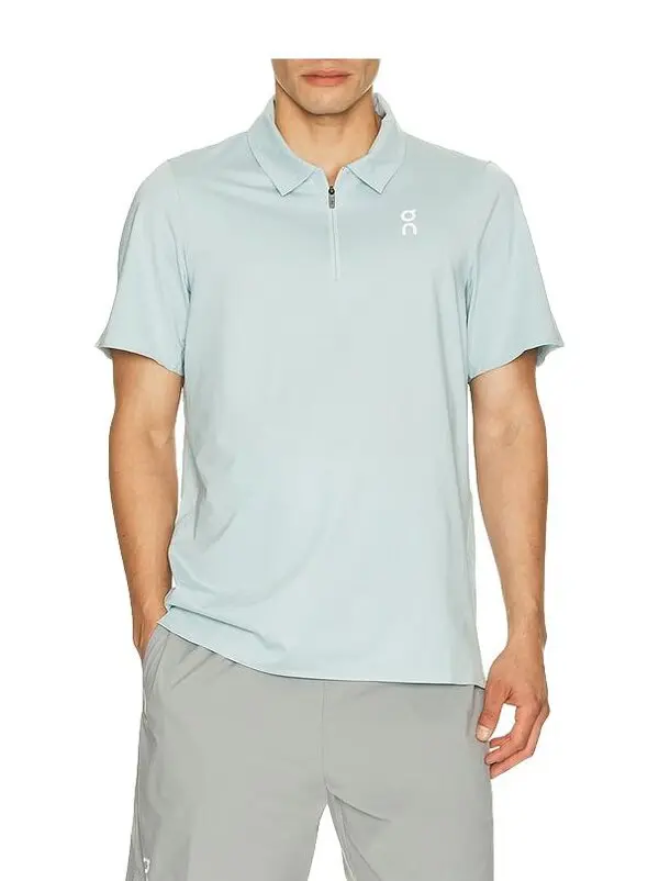 On Court Polo In Blue - Brook