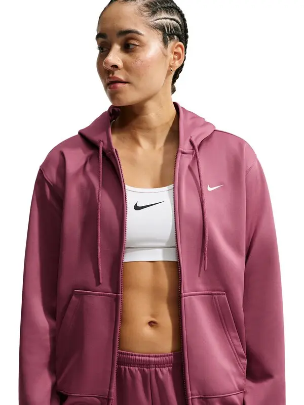 Nike Studio Fleece Sport Therma-fit Full-zip Hoodie - Red