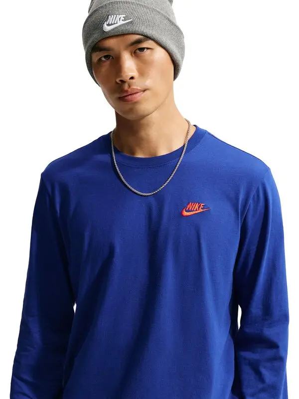 Nike Sportswear Club Long-sleeve T-shirt - Blue