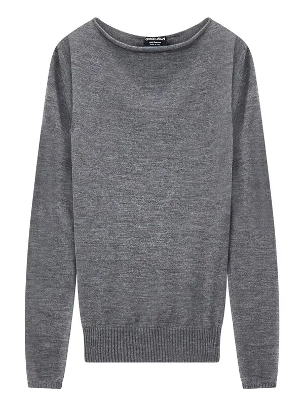 Giorgio Armani Seamless Cashmere Sweater - Grey