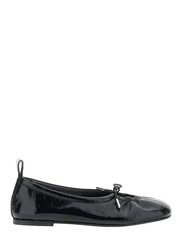 ALOHAS Rosalind Ballet Flats In Glossy Leather - Black
