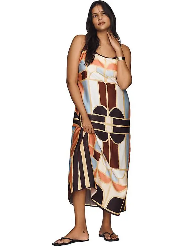 SANCIA Hayes Printed Maxi Dress - Blue Pattern