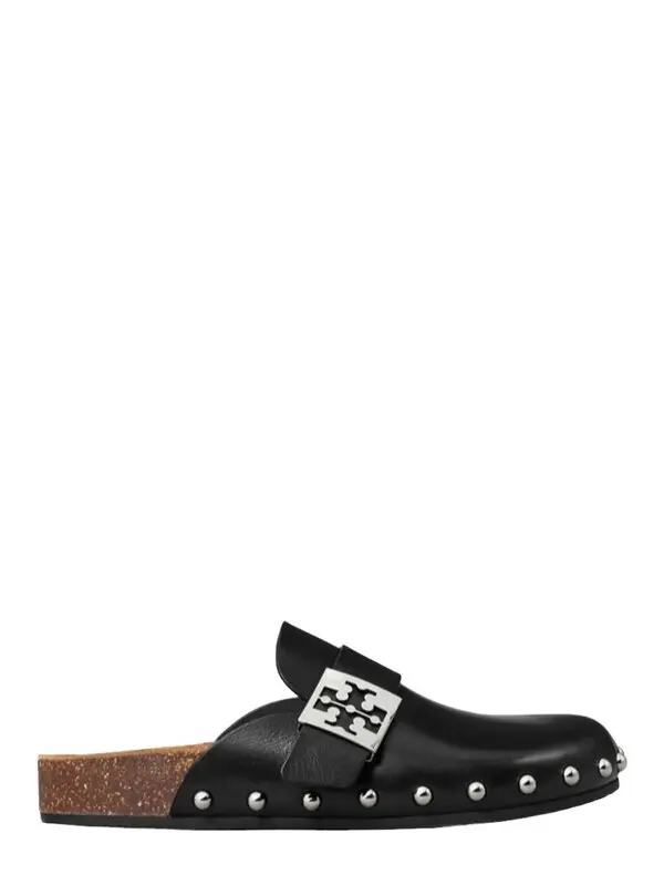 Tory Burch Stud Embellished Mules - Black