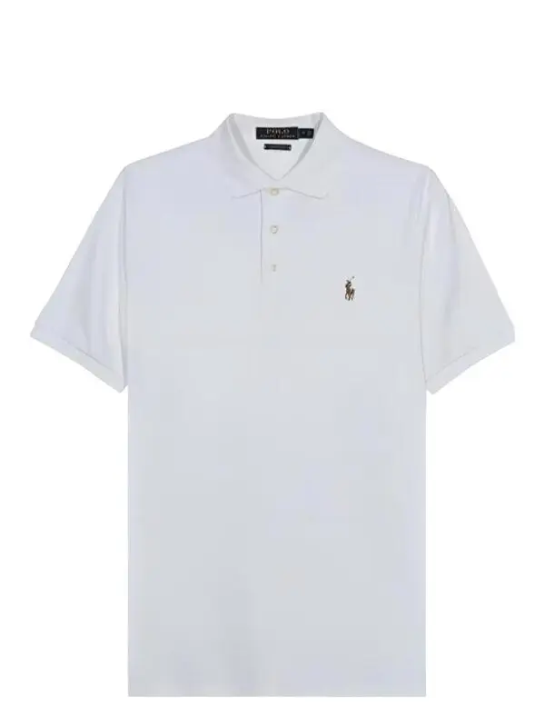 Polo Ralph Lauren Embroidered-logo Polo Shirt - White