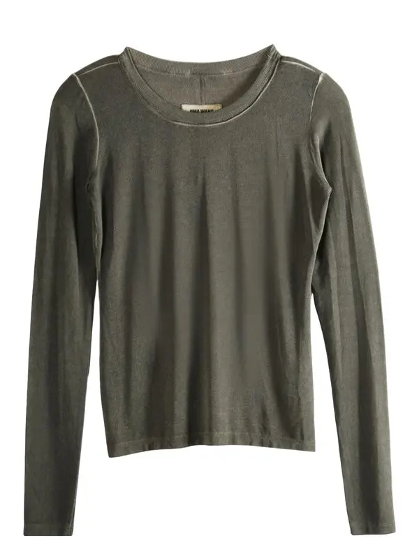 UMA WANG Tata Long Sleeve Top - Gray-brown