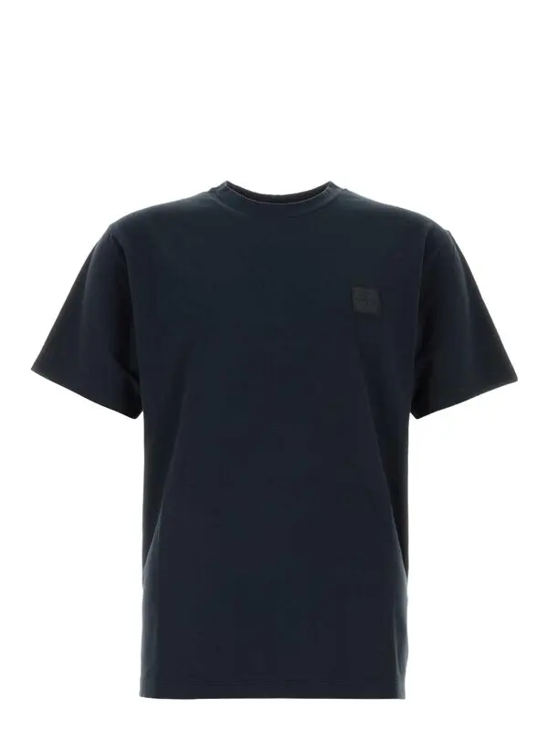 Stone Island Logo Patch Crewneck T-shirt - Blue