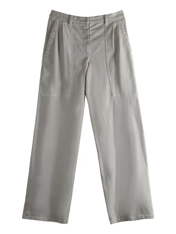 Brunello Cucinelli Straight Leg Trousers - Gray