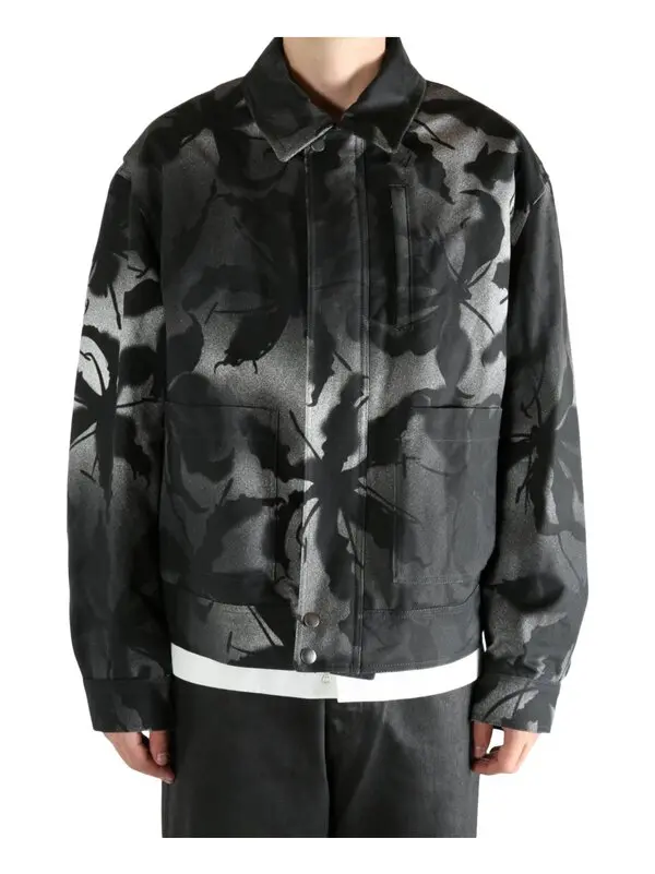 Dries Van Noten Veperny Patterned Jacket - Black