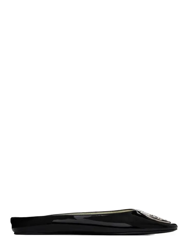 Tory Burch Reva Backless Ballerina Flats - Black