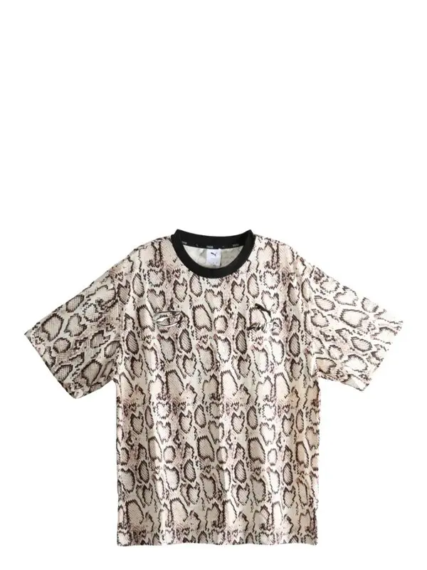 PUMA Snake-print T-shirt - Nude