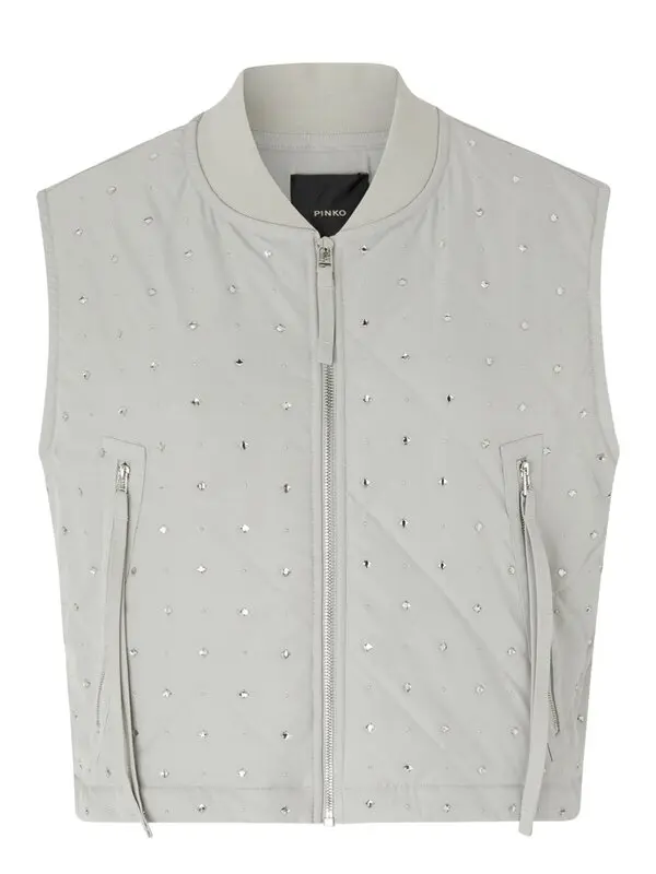Pinko Amata Quilted Gilet - Gray