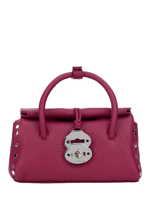 ZANELLATO Top Handle Bag With Turn Lock Closure - Red